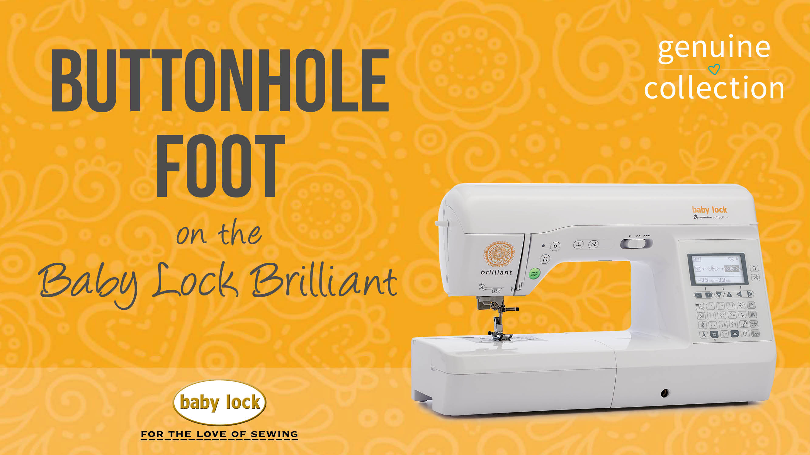 Baby Lock Brilliant Sewing Machine