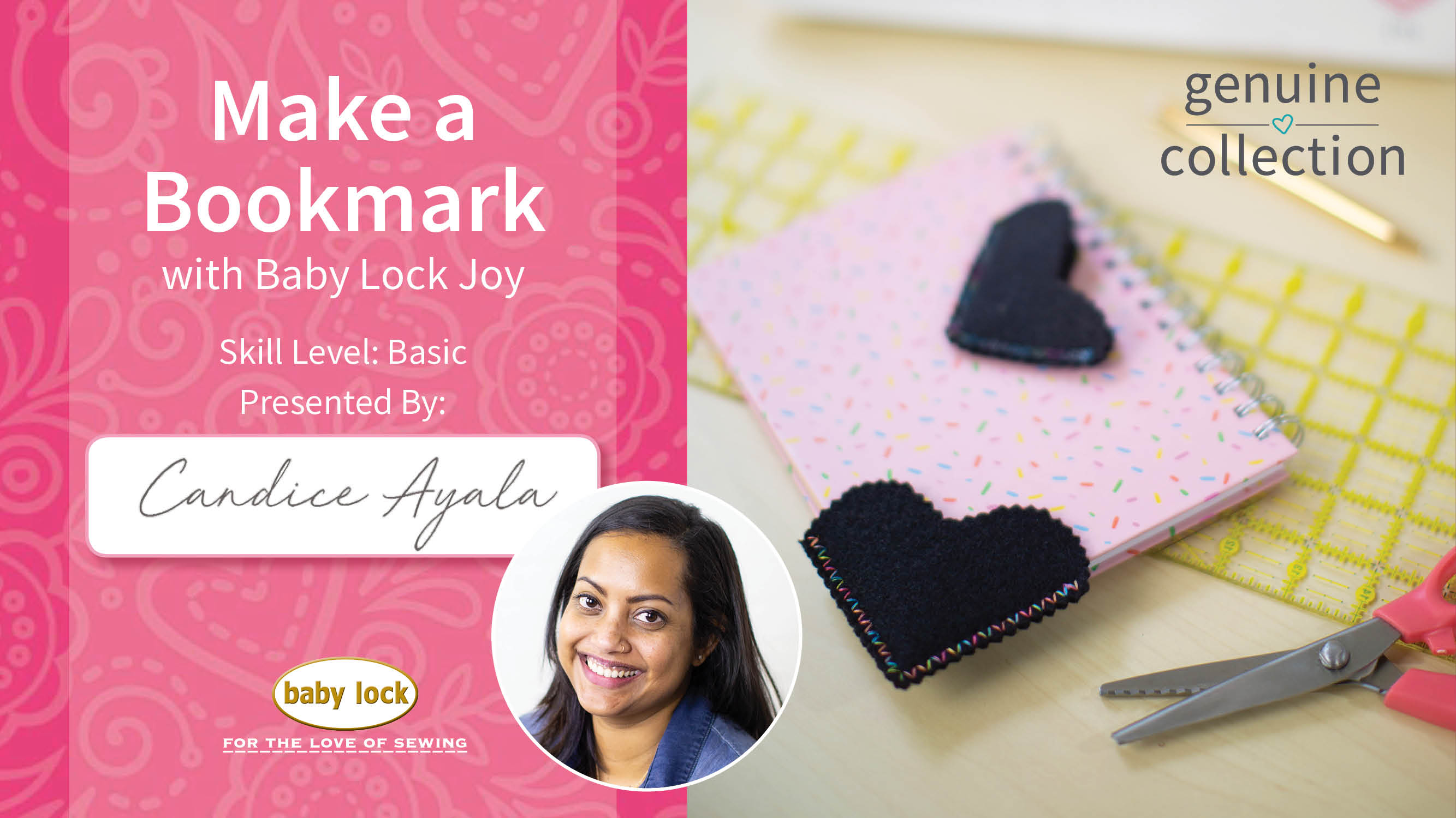Make a Bookmark with Baby Lock Joy