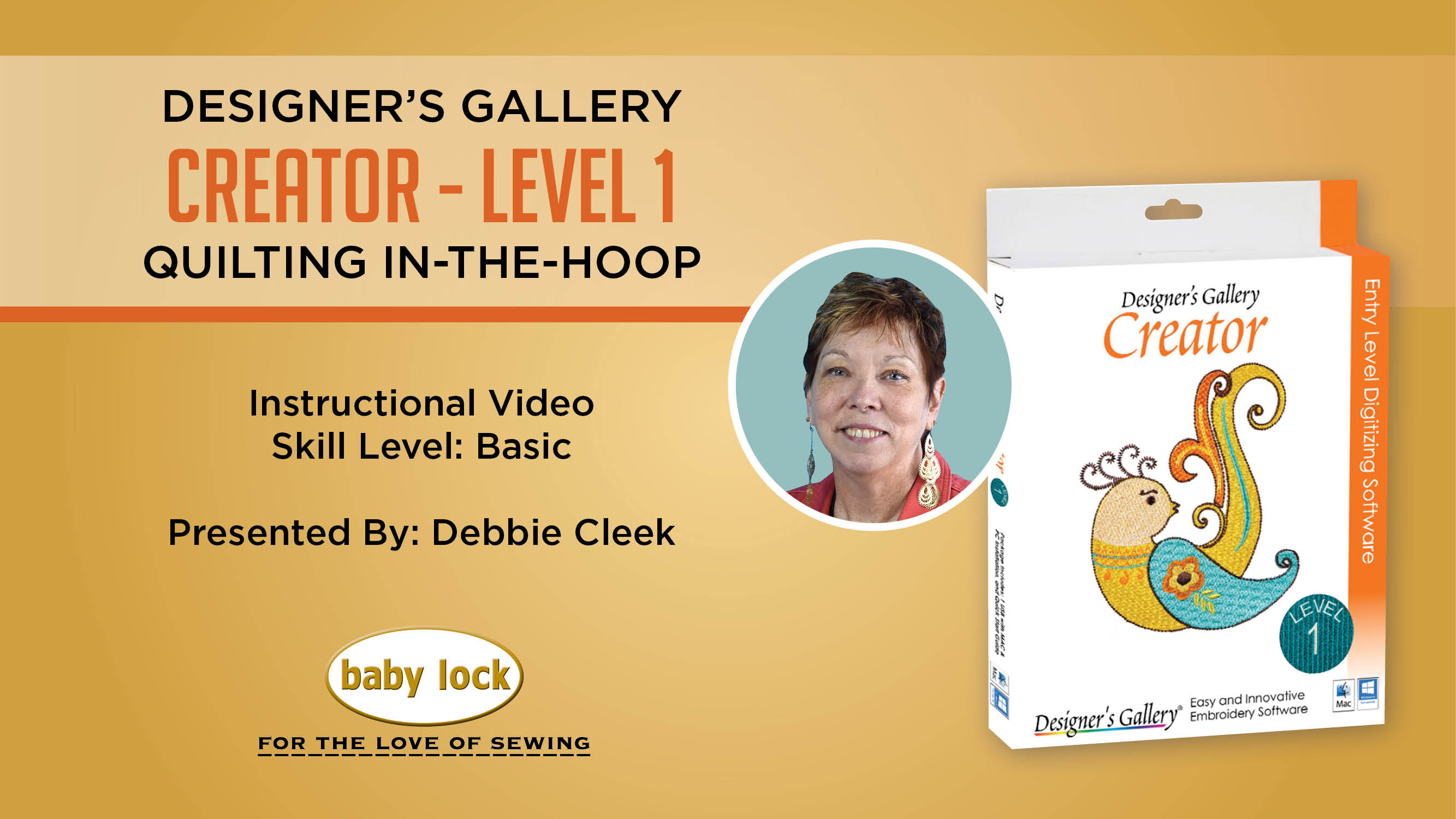 Quilting In-The-Hoop in Creator Level 1 Webinar