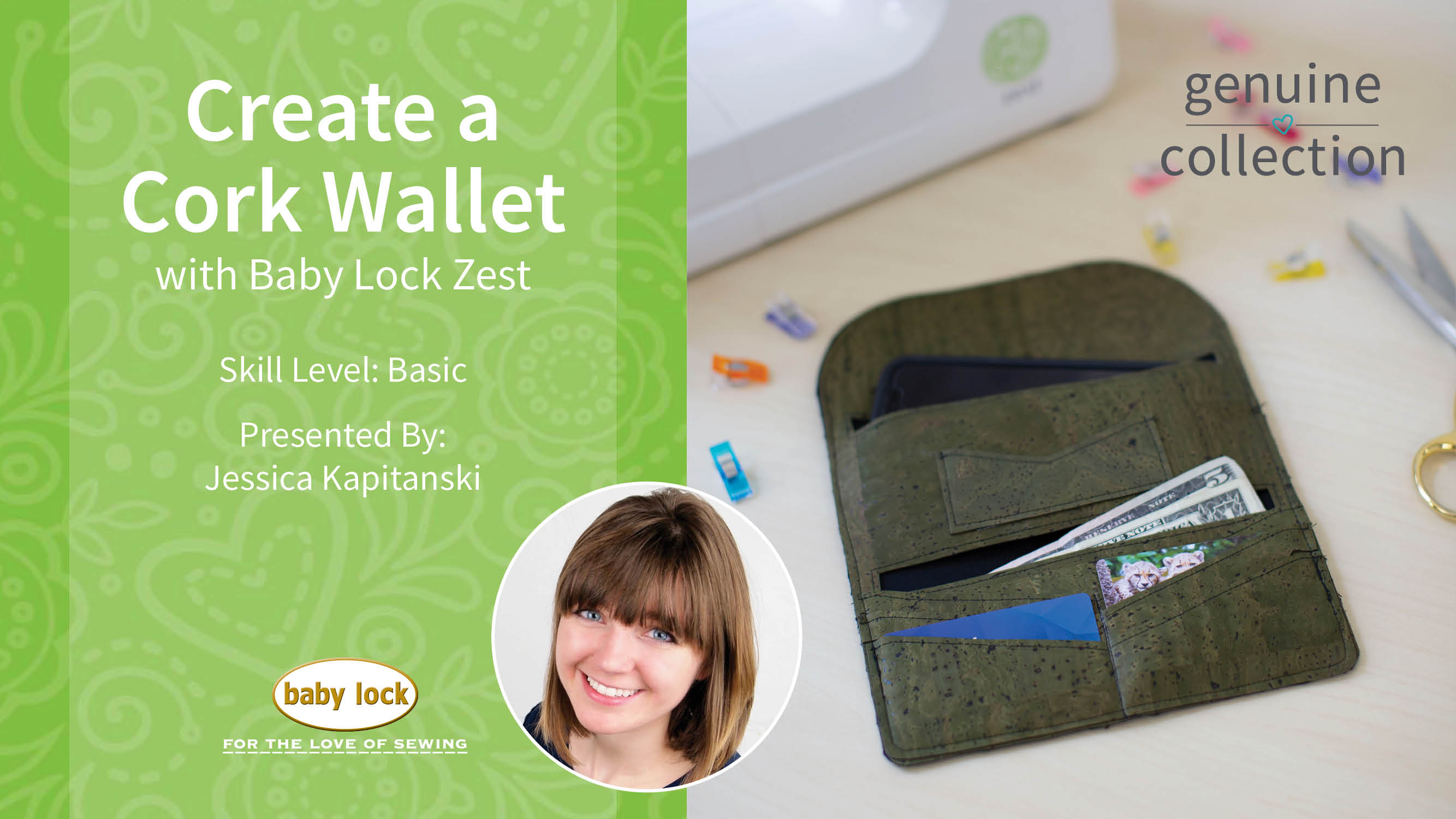 Create a Cork Wallet with Jessica Kapitanski