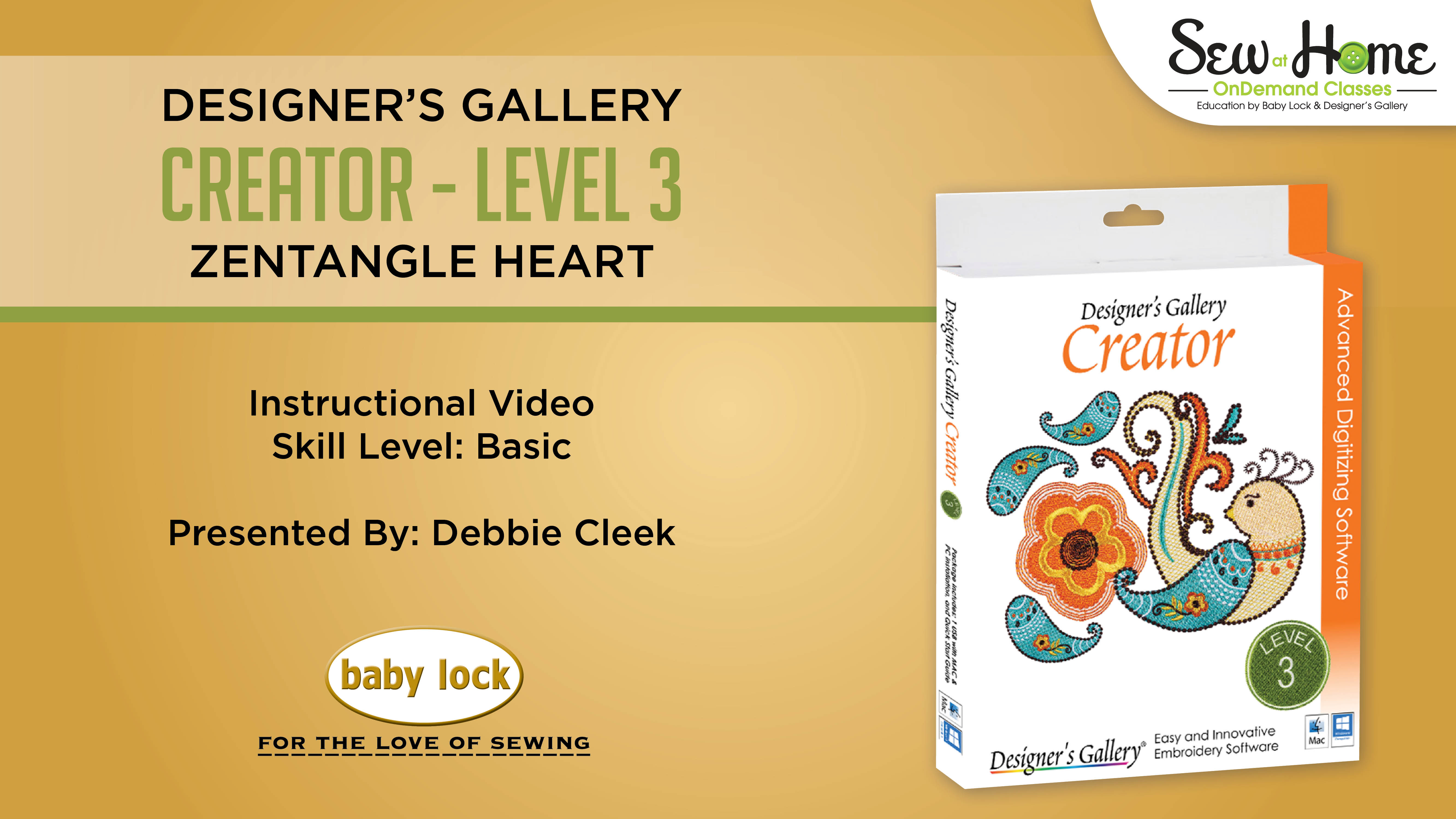 Baby Lock - Creator Level 3 – Zentangle Heart