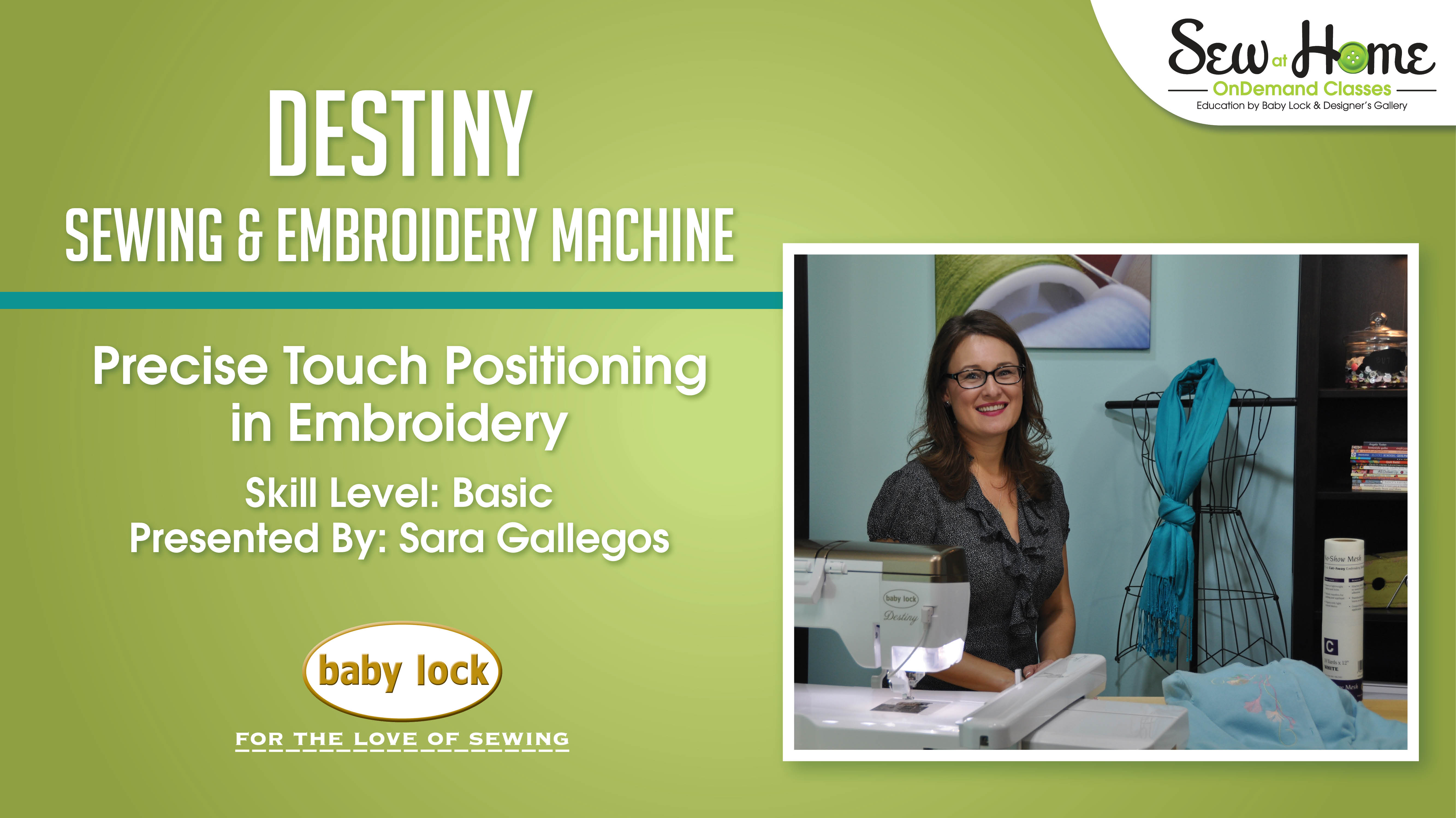 Destiny - Precise Touch Positioning in Embroidery
