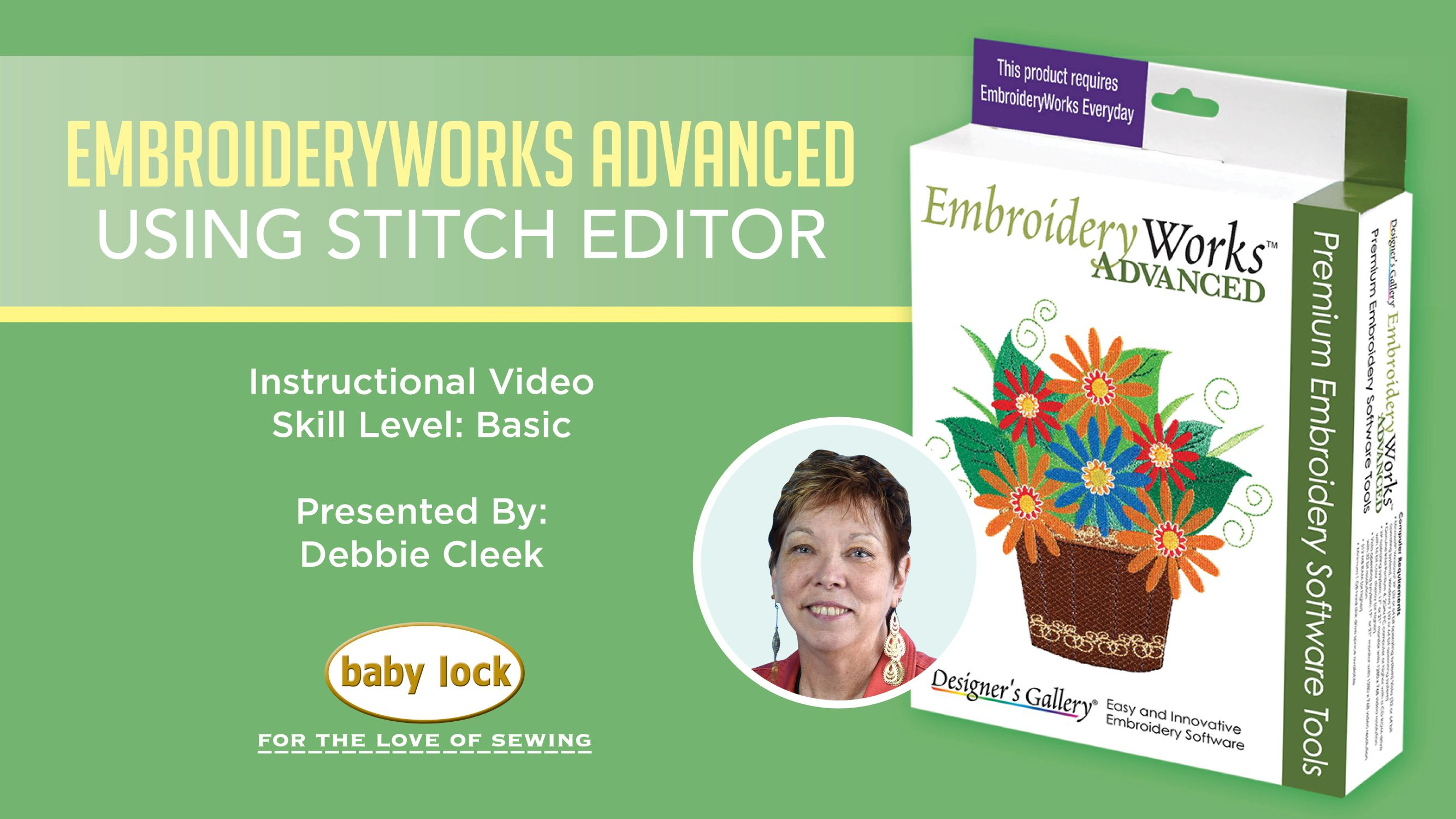 EmbroideryWorks Advanced - Using Stitch Editor