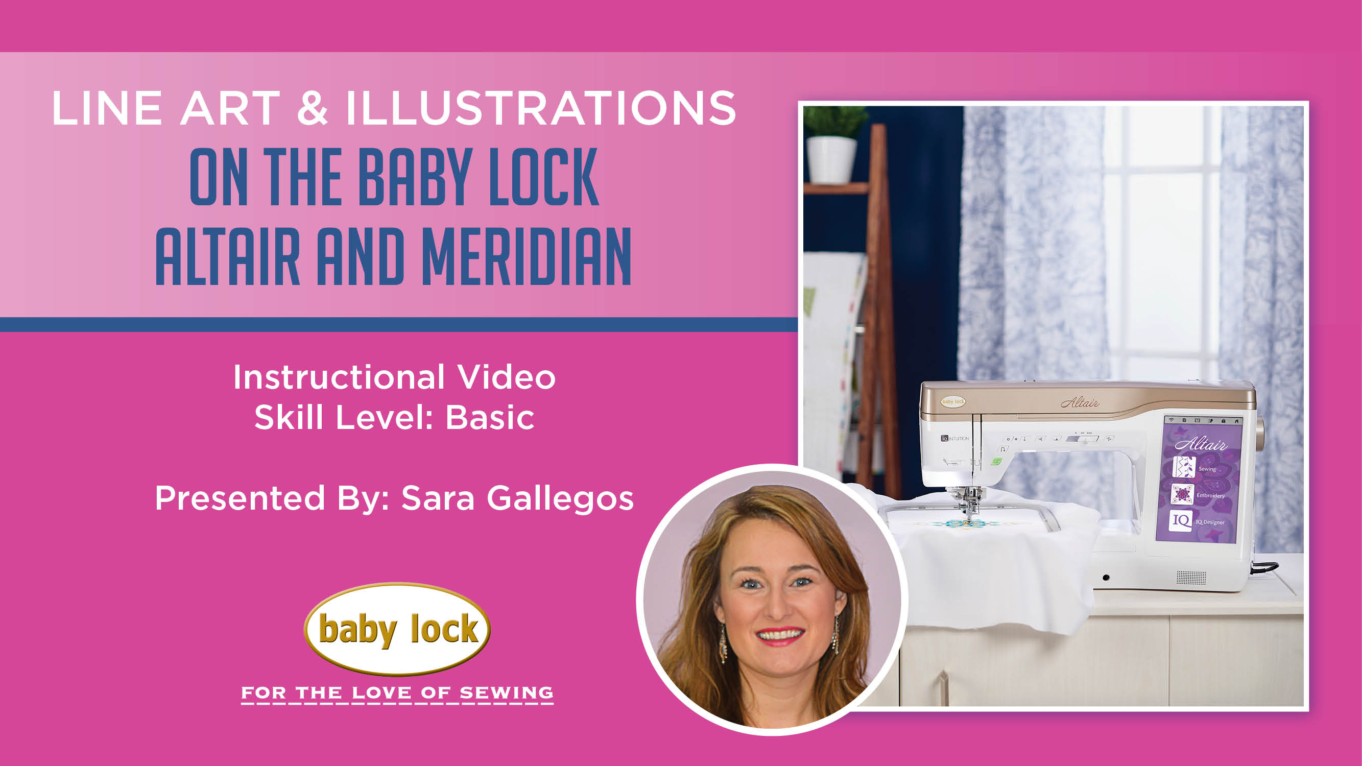 Line Art and Illustrations on the Baby Lock Altair and Meridian