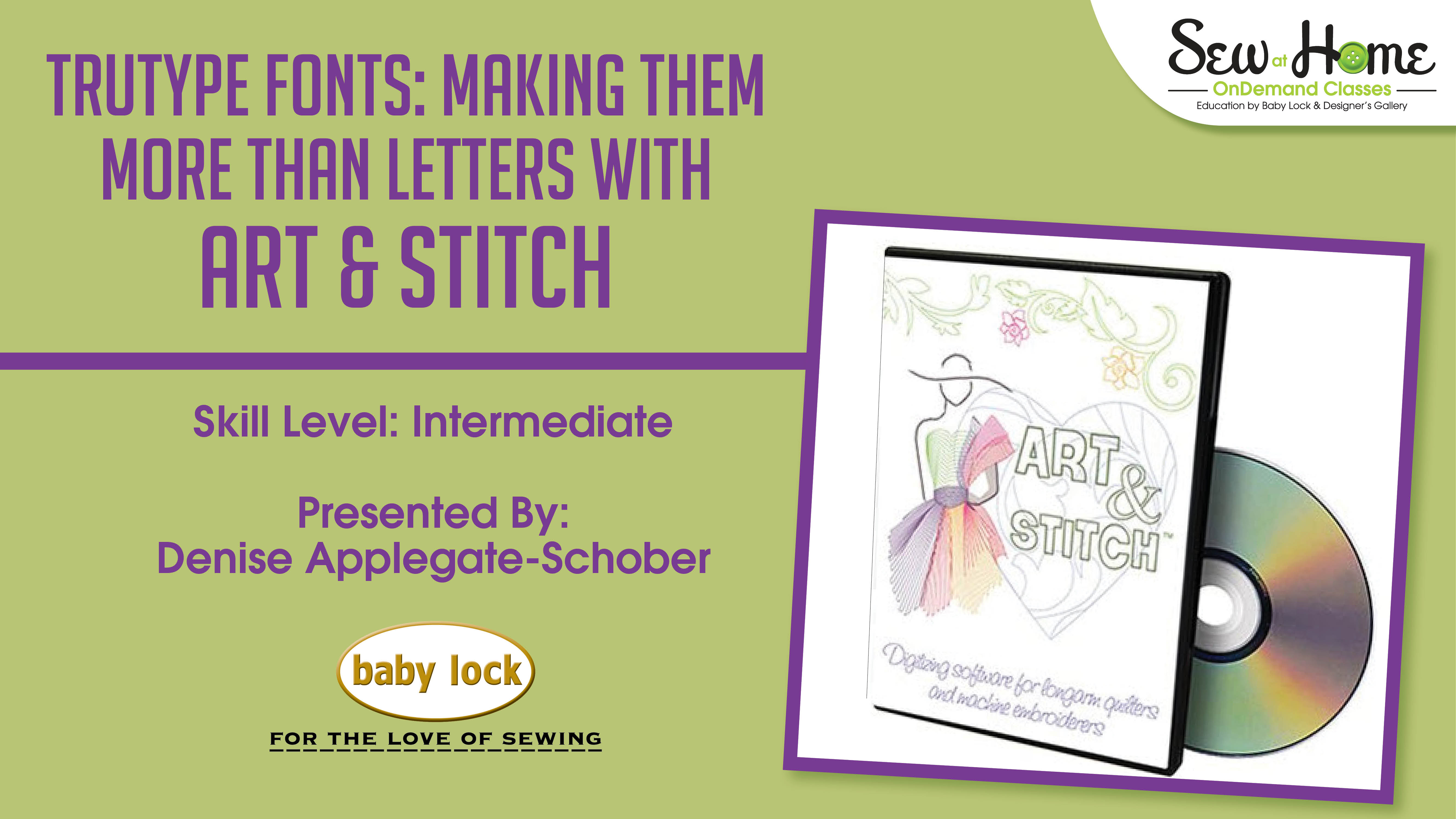 TrueType Fonts: Making them More Than Letters with Art & Stitch