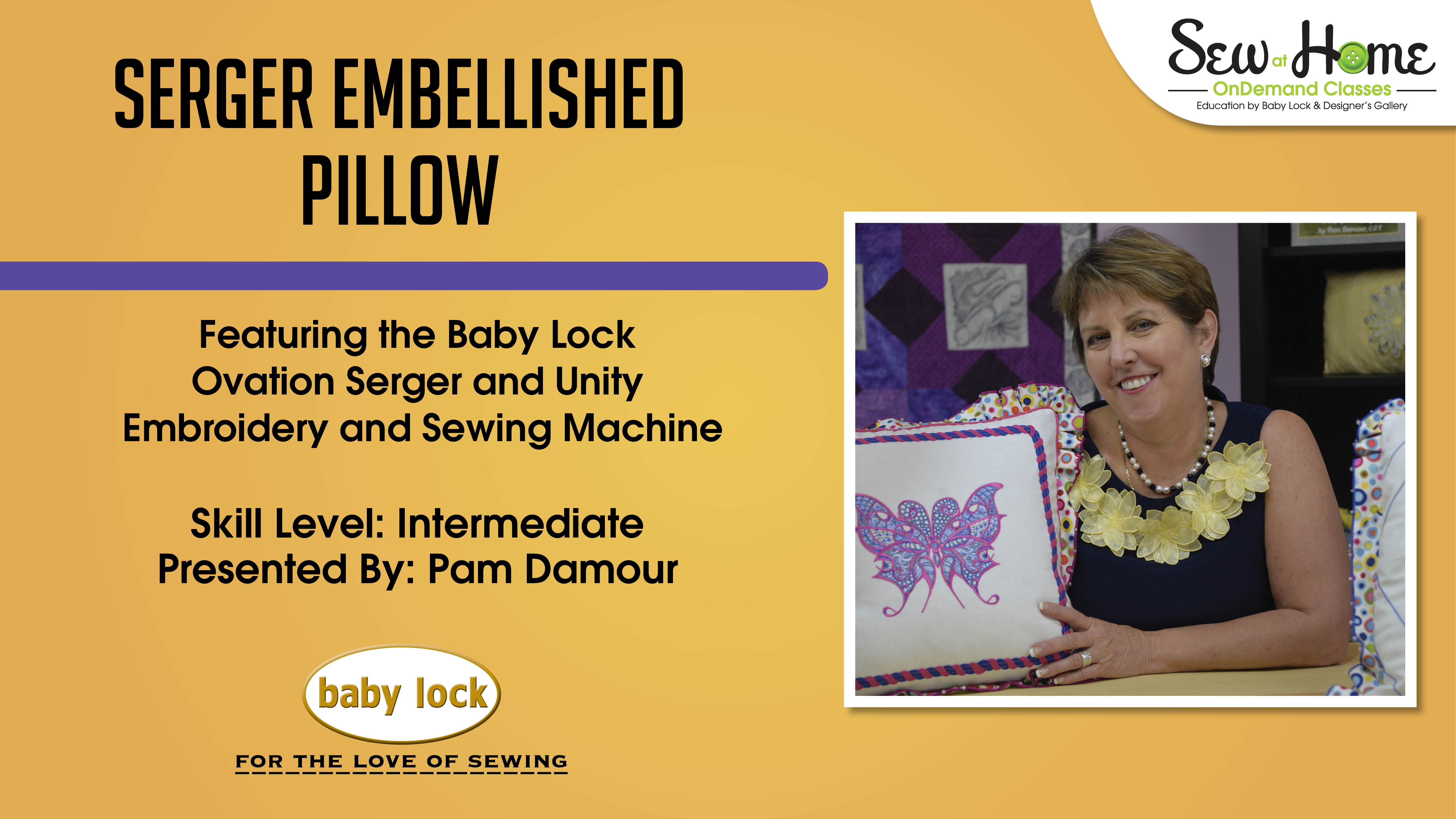 Project: Serger Embellished Pillow