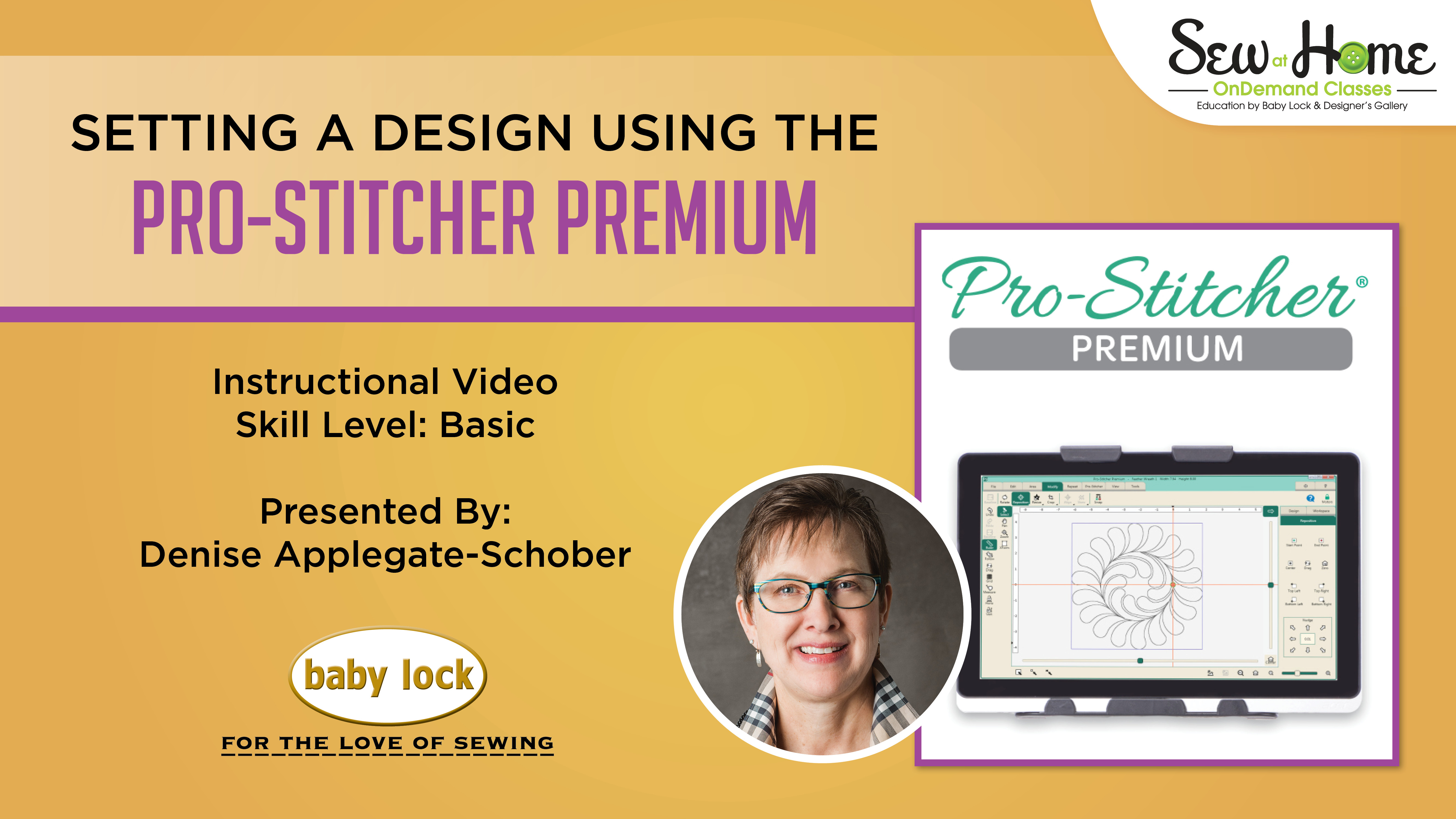 Setting a Design Using Pro-Stitcher Premium