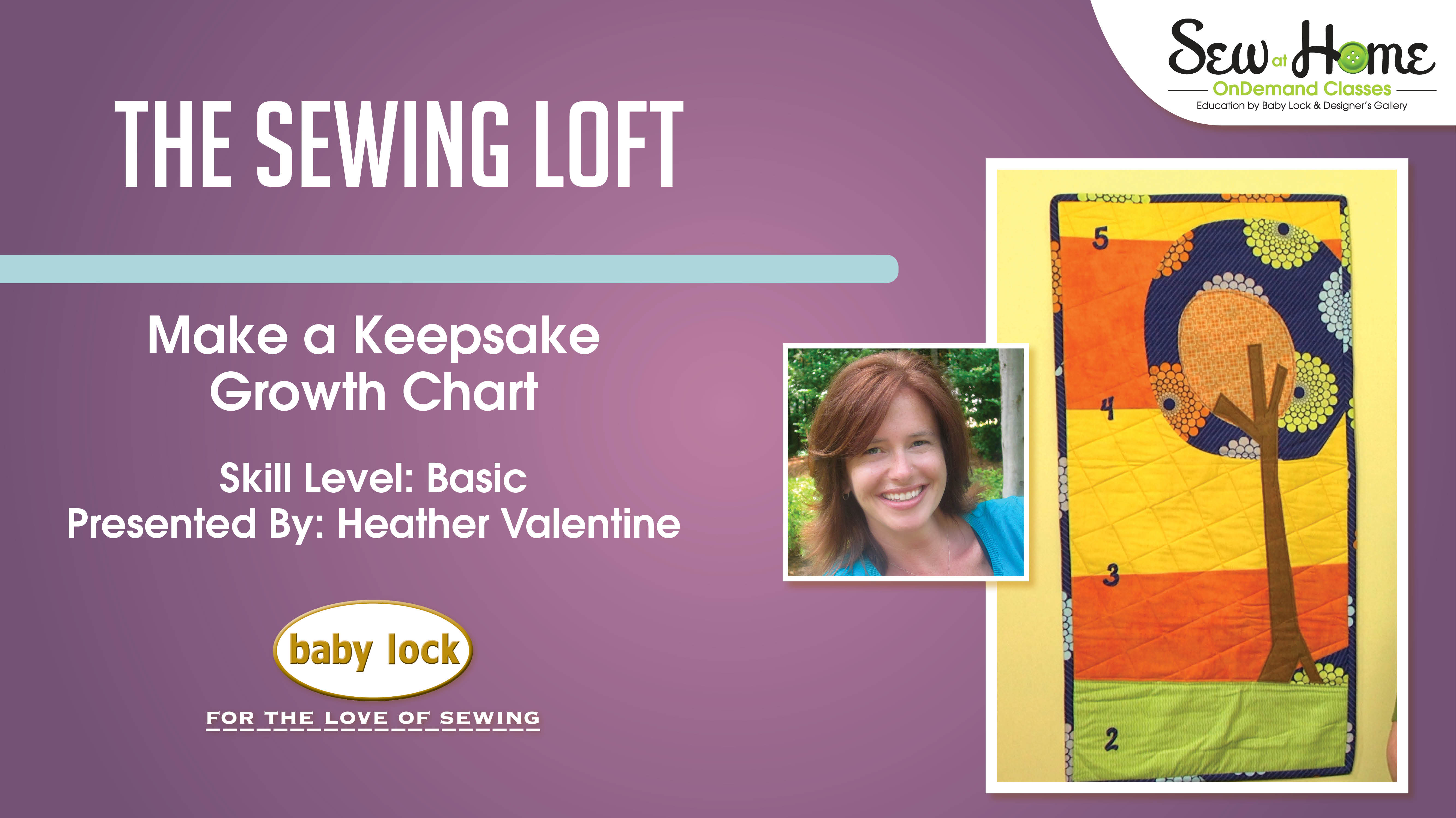 Make a Keepsake Growth Chart with The Sewing Loft