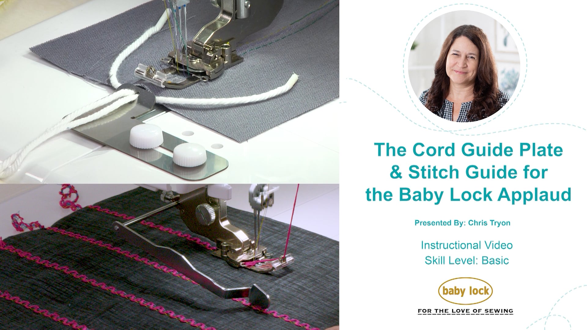 Applaud- The Cord Guide Plate and Stitch Guide