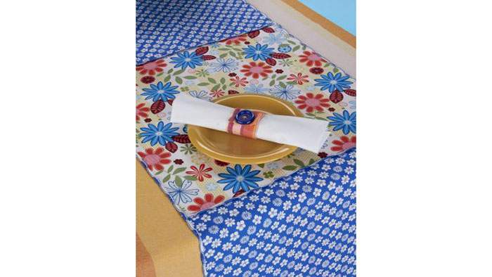 Summer Blossoms Serger Runner