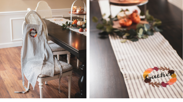 Give Thanks Table Runner & Apron