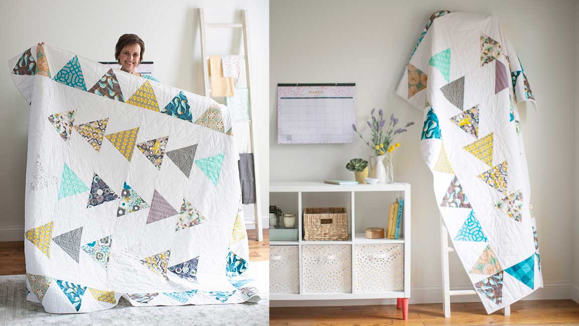 Modern Triangle Quilt
