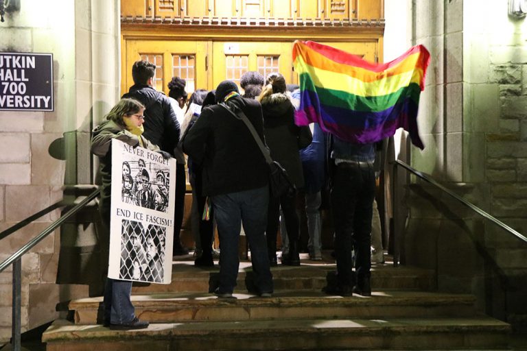 Jeff Sessions prompts protests as he speaks at Northwestern - Medill ...
