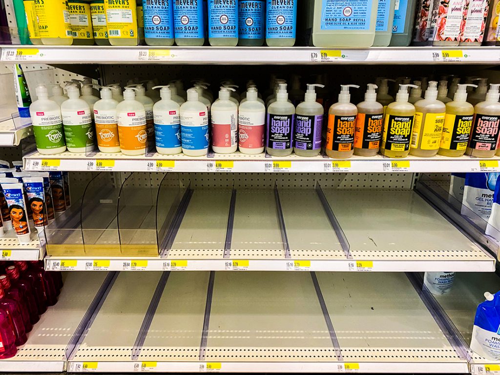 Amid COVID-19 pandemic, empty store shelves are showing people’s ...