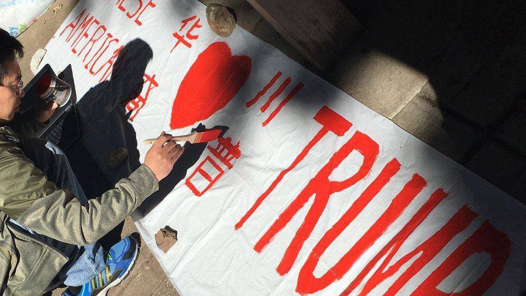 A core of Chinese Americans mobilizes for Trump, wins the day and looks ...