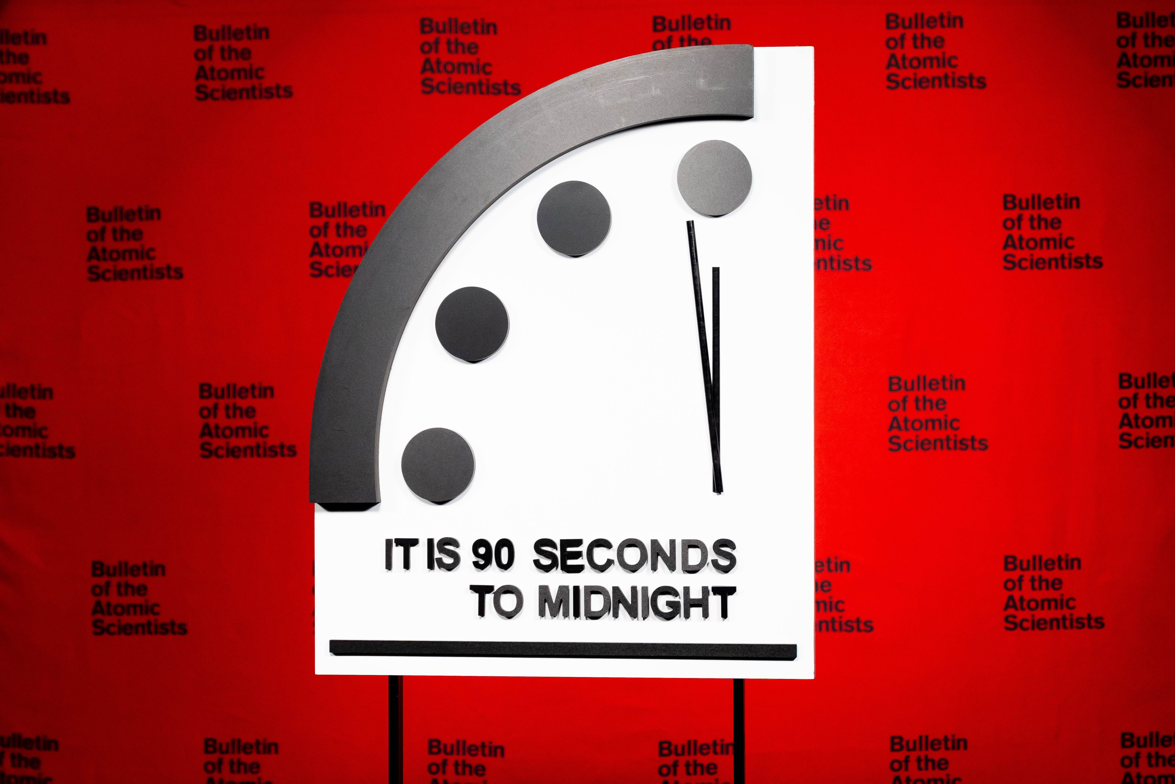 Hands Of Doomsday Clock Now 90 Seconds From Midnight