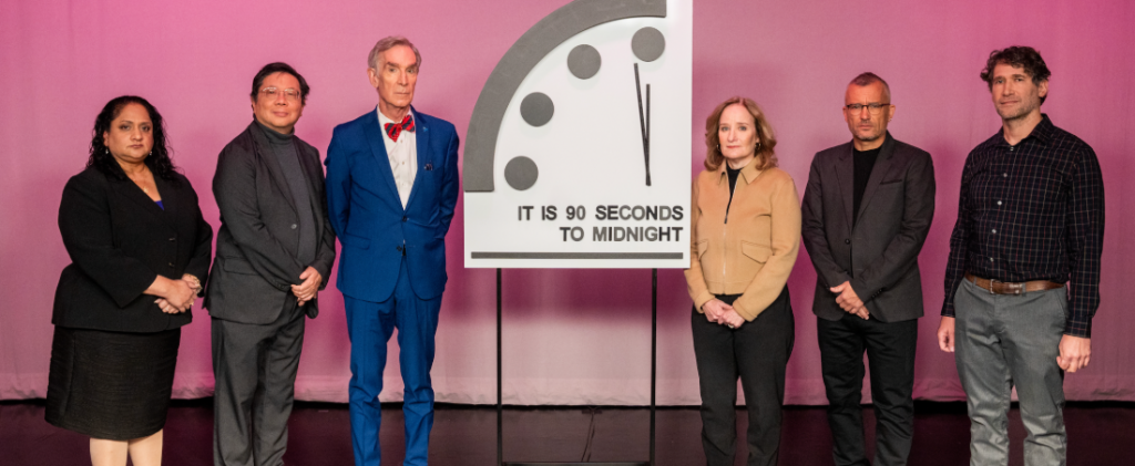 Doomsday Clock holds global disaster at 90 seconds to midnight - Medill ...