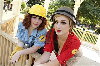 Cosplay.com - Pinup-Style BLU Engineer from Team Fortress 2 by ka-san