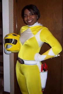 Yellow Power Ranger Costume Women