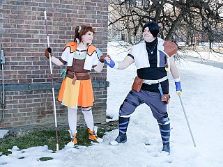 Cosplay.com - Joshua and Estelle from The Legend of Heroes Trails in ...