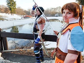 Cosplay.com - Joshua and Estelle from The Legend of Heroes Trails in ...