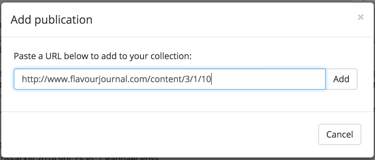 How to create a new publication to a shared collection from a URL ...
