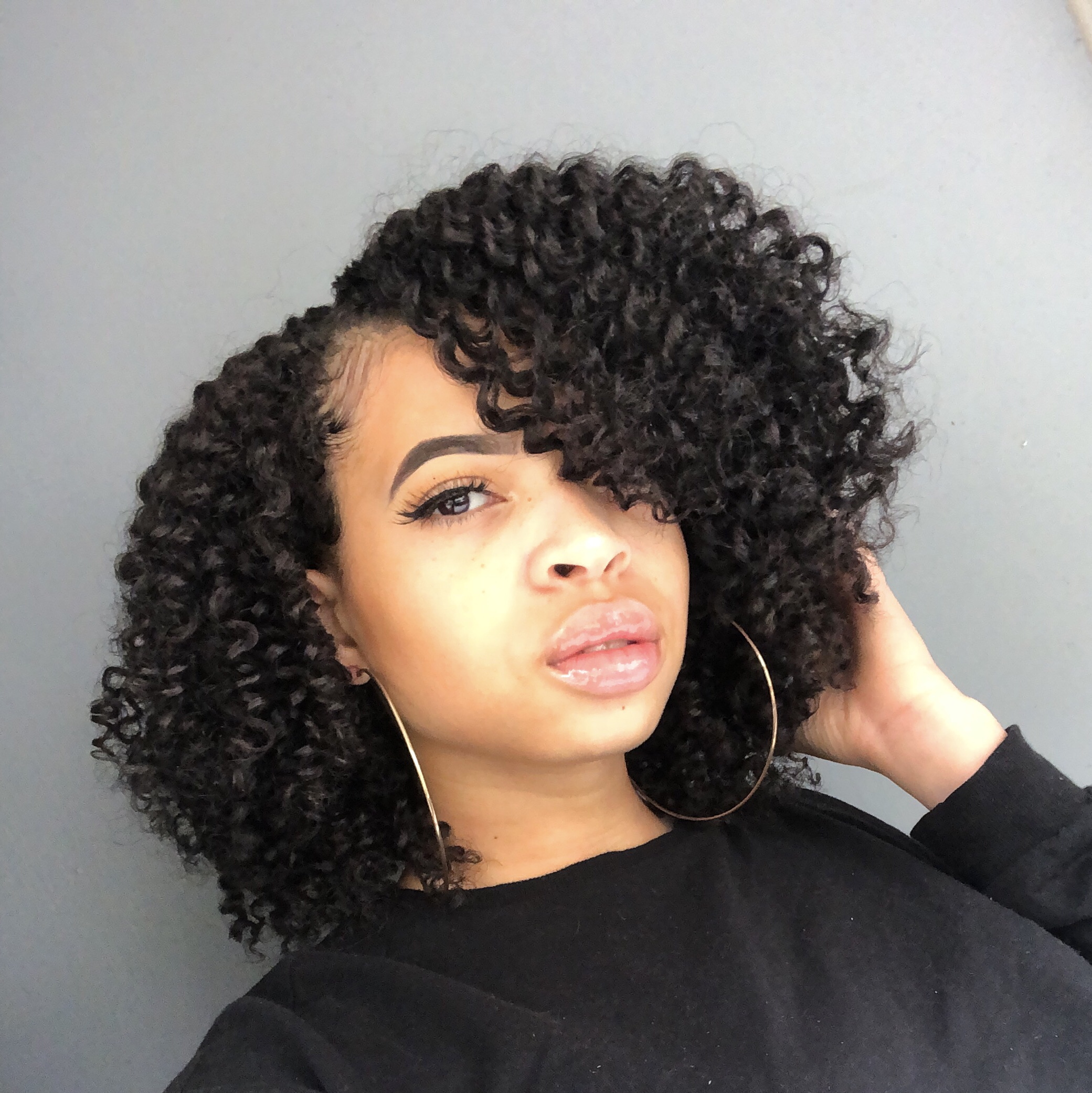 Flat Twist Out Relaxed Hair