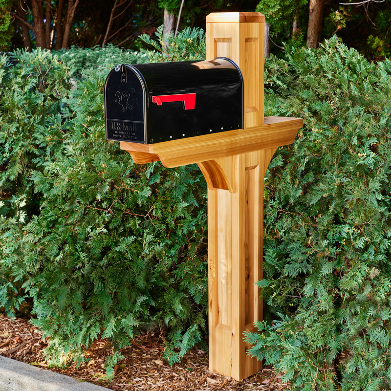 Wood Mailbox Post Ideas