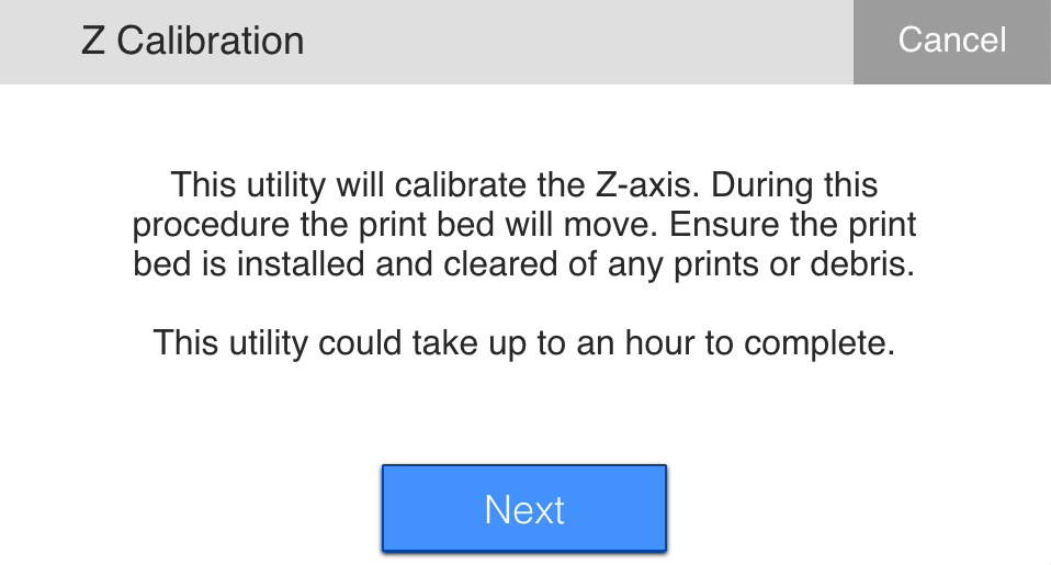 Z Axis Calibration (Industrial)