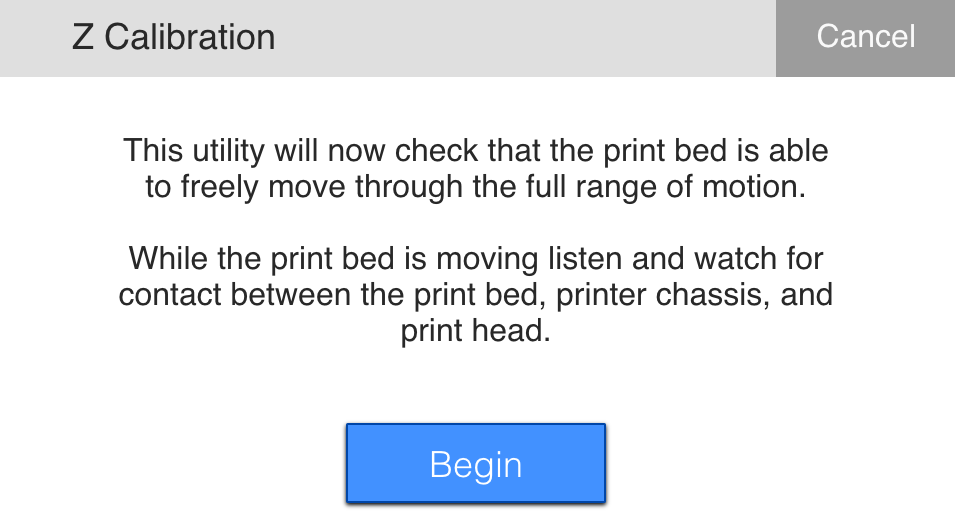Z Axis Calibration (Industrial)
