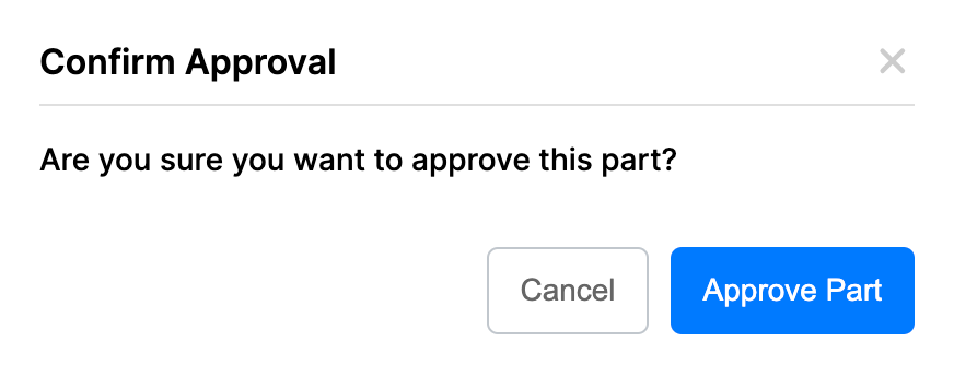 Part Approval Workflows