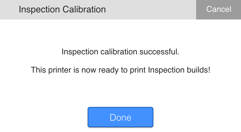Inspection Calibration