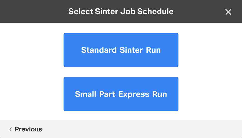 Small Part Express Run