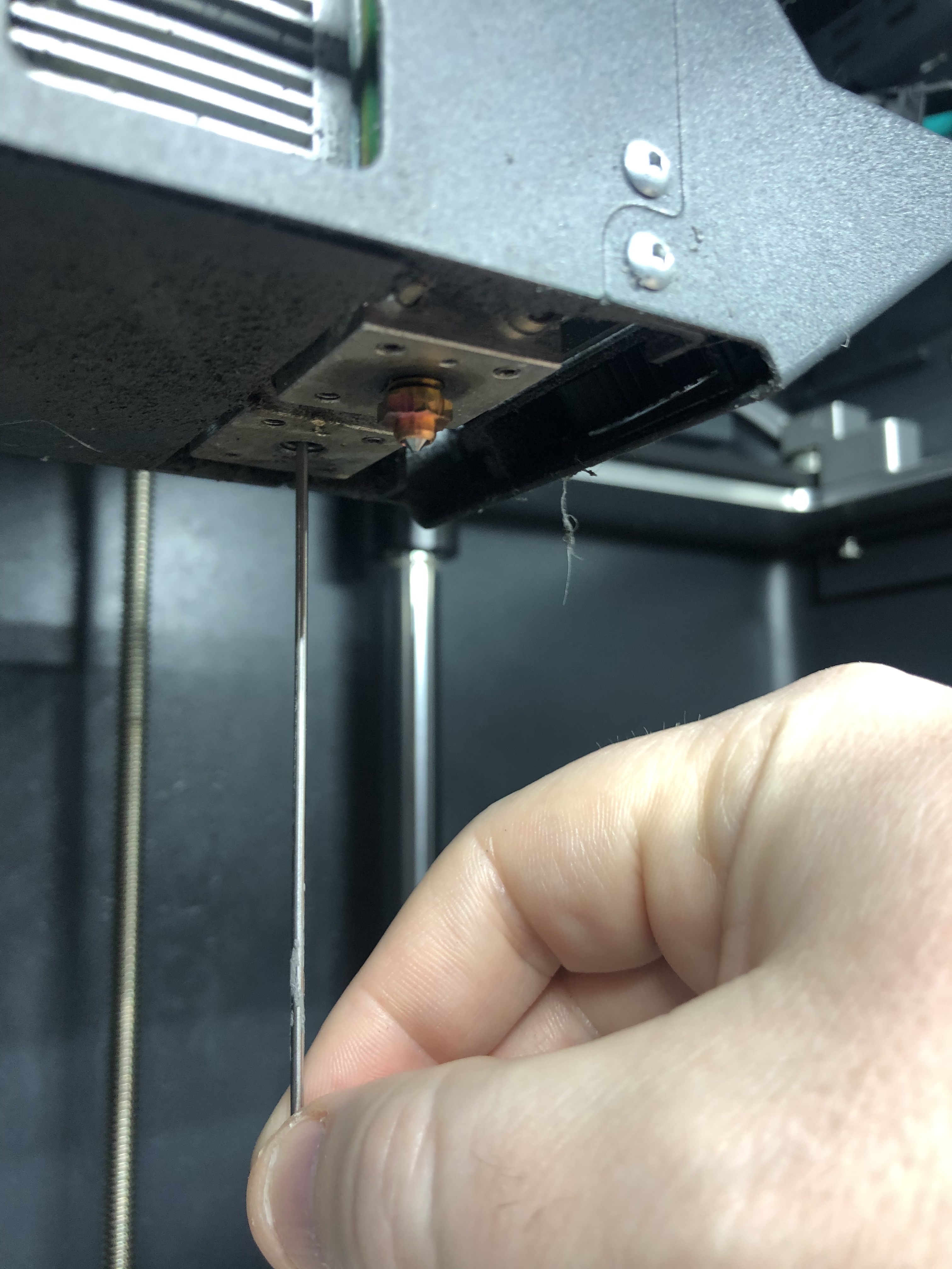 Clearing a Release Material Jam