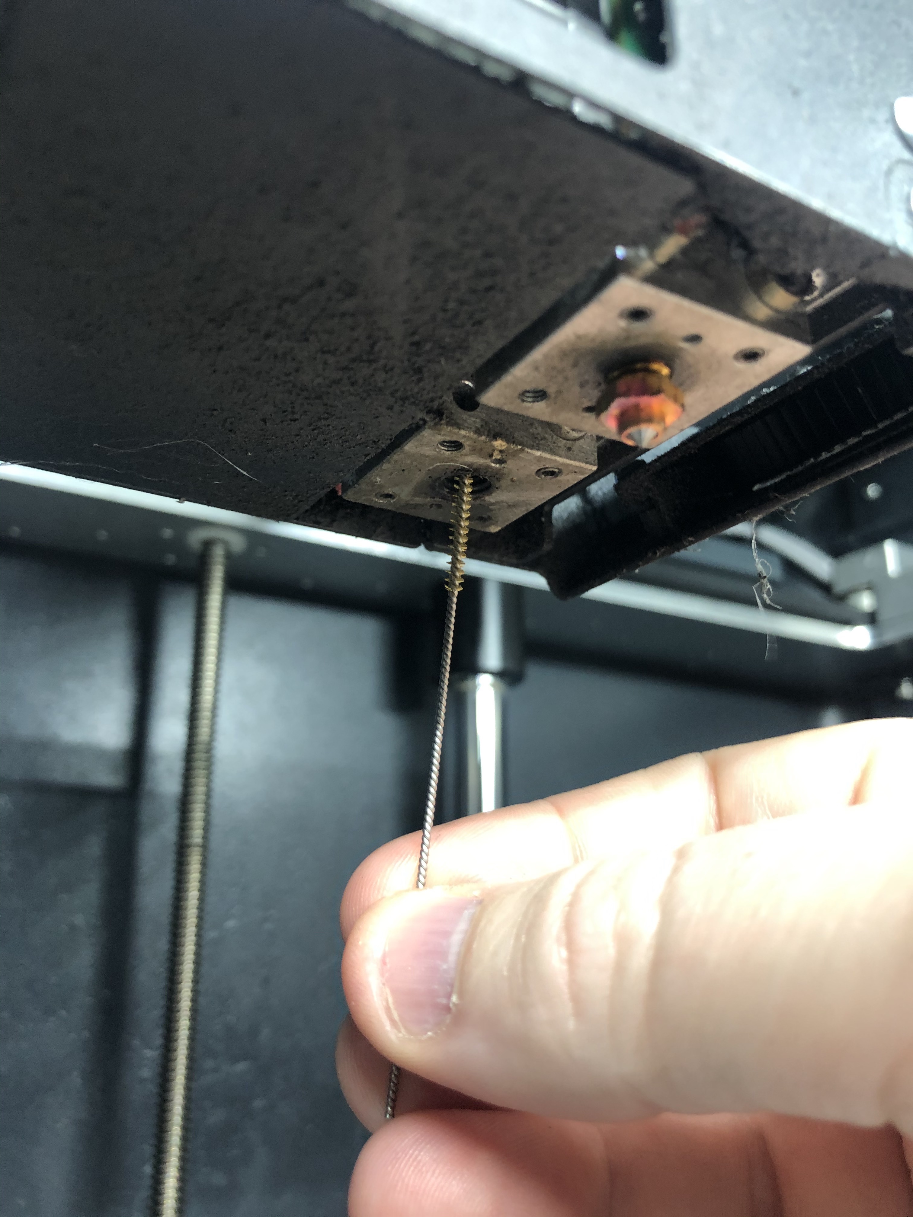 Clearing a Release Material Jam