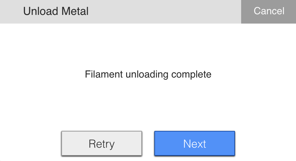 Clearing a Metal Material Jam
