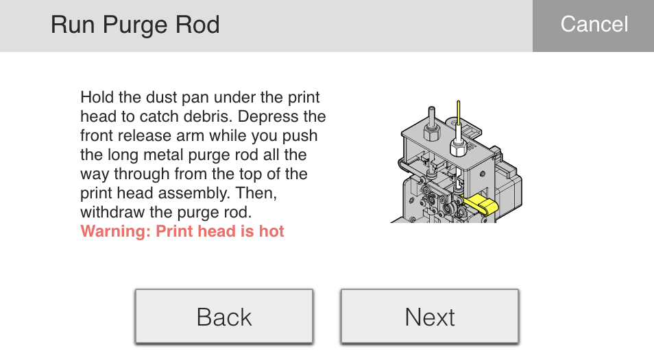 Clearing a Metal Material Jam