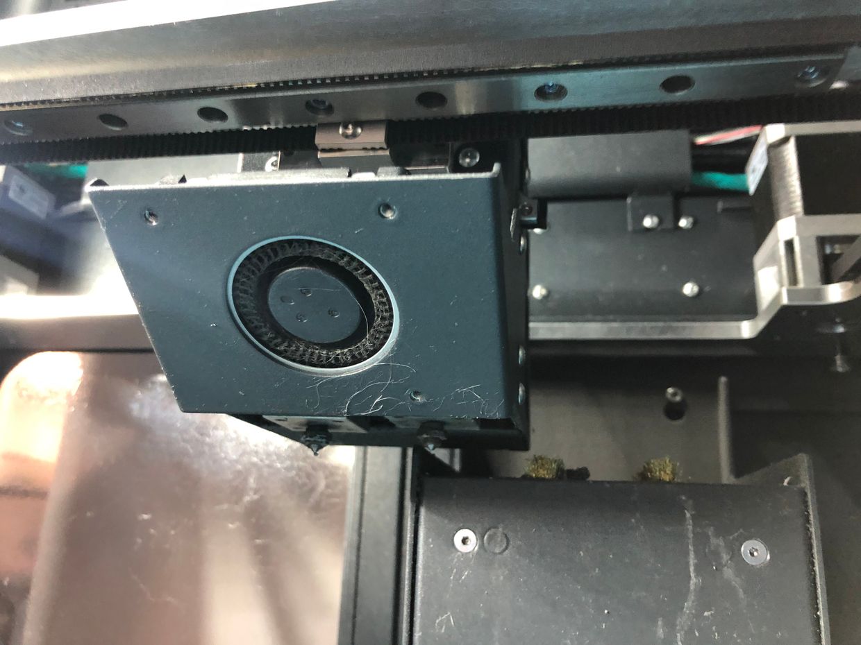 Print Head Part Fan Error Troubleshooting (Metal X)