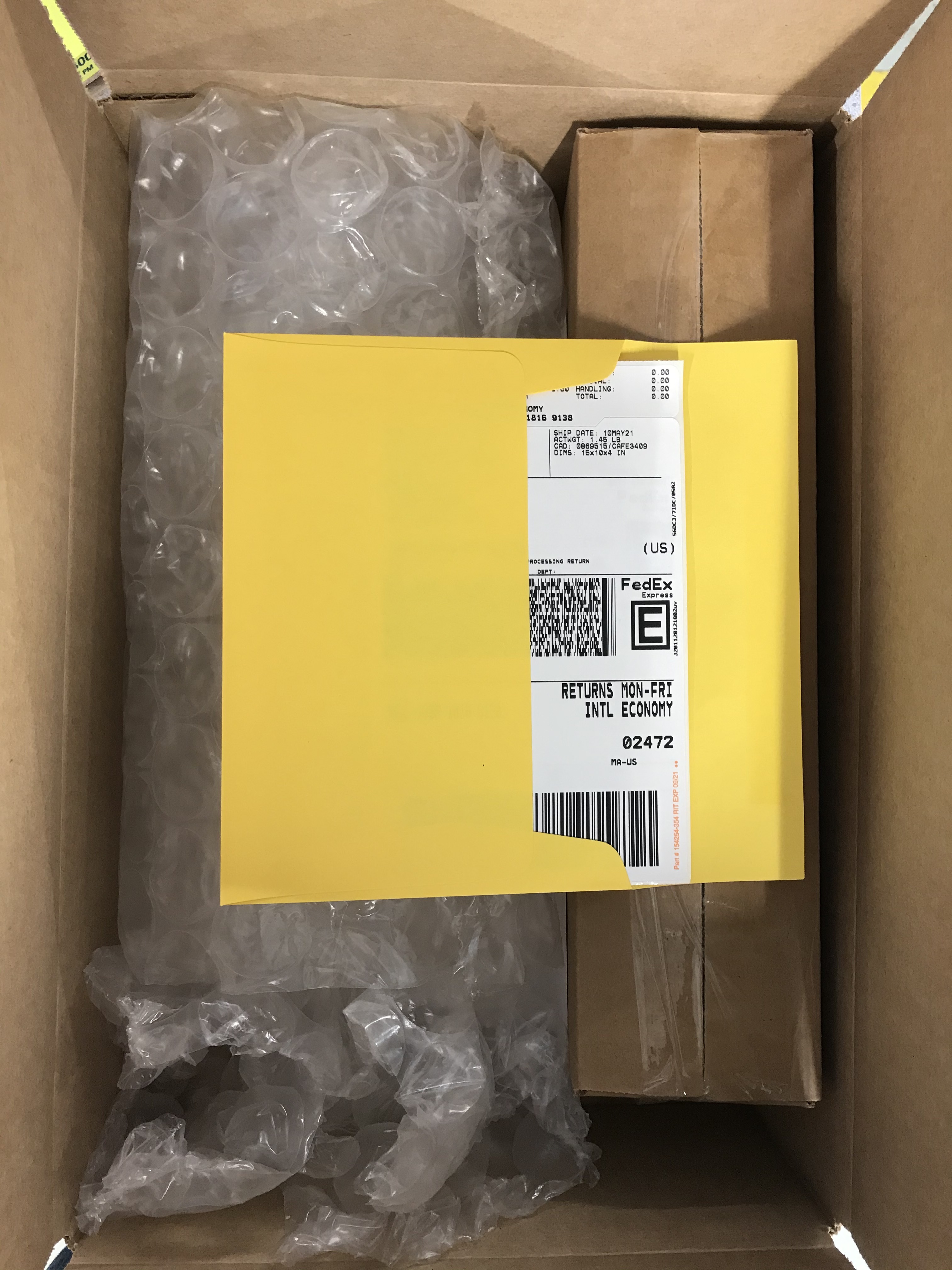 Returning Warranty-Replaced Parts to Markforged