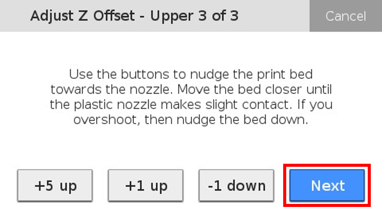 Adjust Z Offset (Industrial)