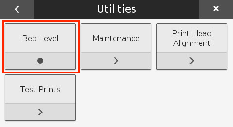Level the Print Bed (Metal X)