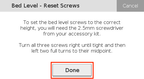 Level the Print Bed (Metal X)