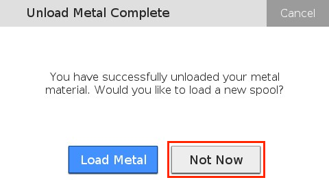 Unload Material (Metal X)