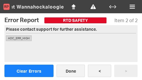 Troubleshooting for High-Temp Upgrade Kit