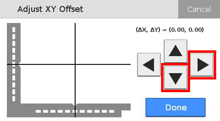 Adjust the XY Offset (Industrial)