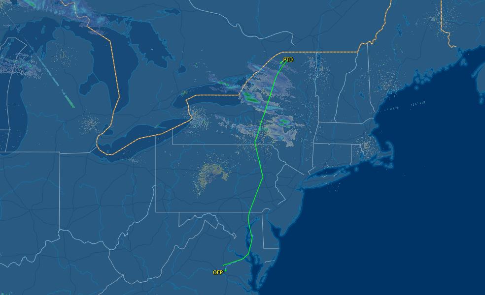 KOFP KPTD: 2 reroutes and ice along with an approach in to PTD with ...
