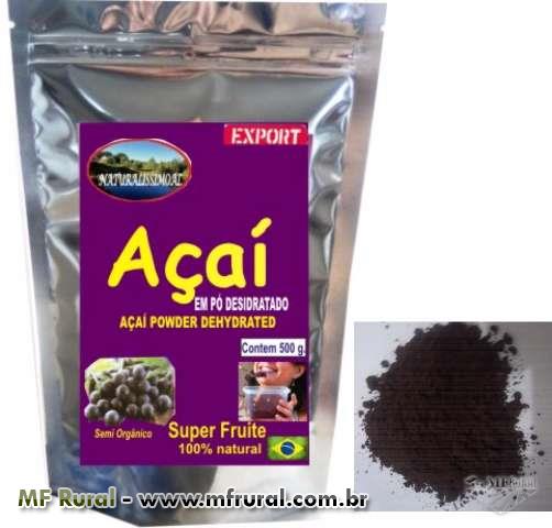 AÇAÍ EM PÓ EMBALAGEM DE 500 GRS Alimentos em Geral Frutas Açaí A&