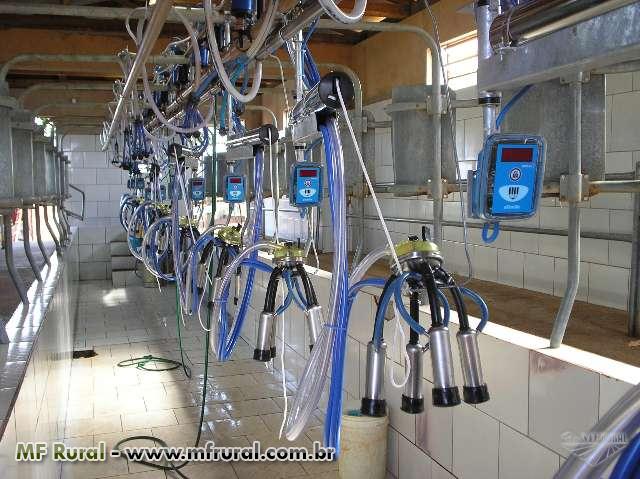Ordenhadeira canalizada com 4 unidades de ordenha Máquinas/Equipamentos ...