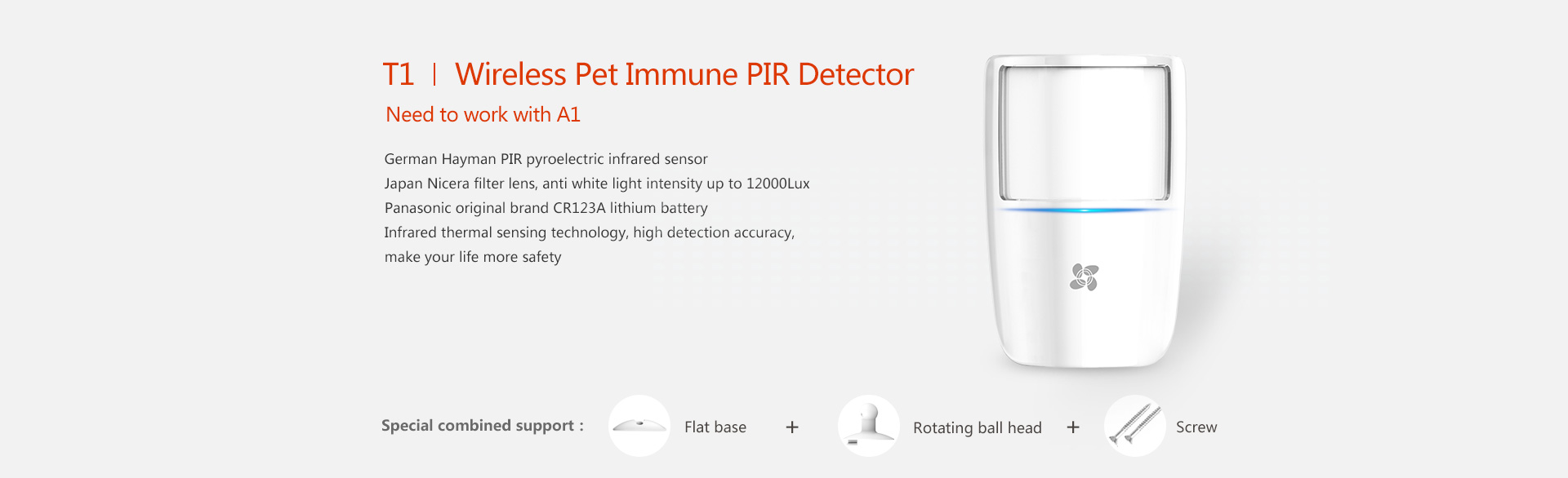 EZVIZ T1 Wireless Detector - Global Miles Ltd.