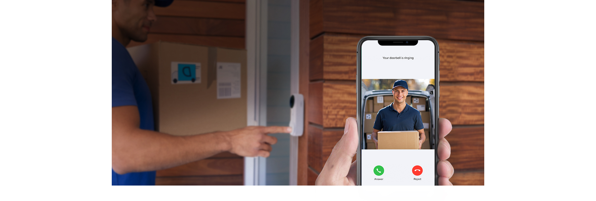 EZVIZ DB2 3MP - Battery-powered Video Doorbell Kit